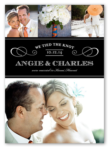 Our Wedding Day 5x7 Wedding Announcement Cards | Shutterfly