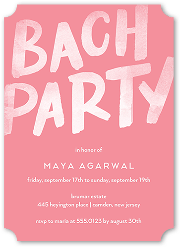 Pink Party Invitations | Shutterfly