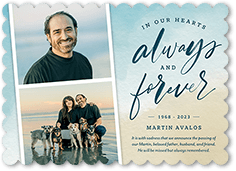 Landscape Scallop Sympathy Cards | Memorial & Condolence Cards | Shutterfly