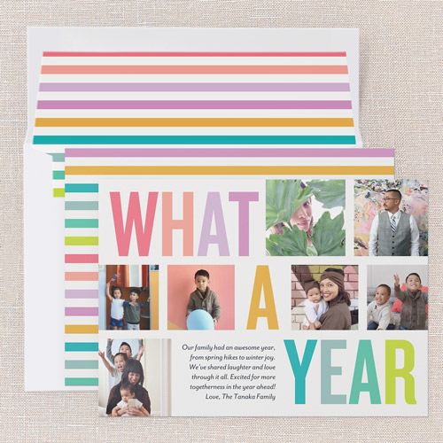 Colorful Memories Montage 5x7 Stationery Card by Yours Truly | Shutterfly
