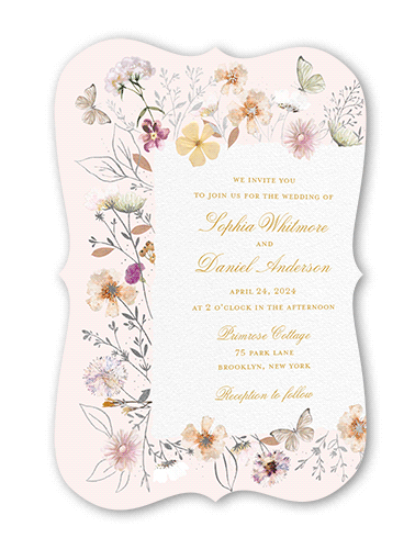 Pink And Silver Invitations | Shutterfly