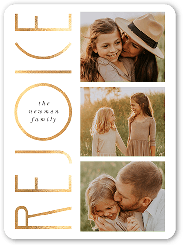 Rejoice Sideways 6x8 Stationery Card by Yours Truly | Shutterfly