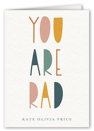 Rad Thank You 3x5 Folded Card By Float Paperie Shutterfly