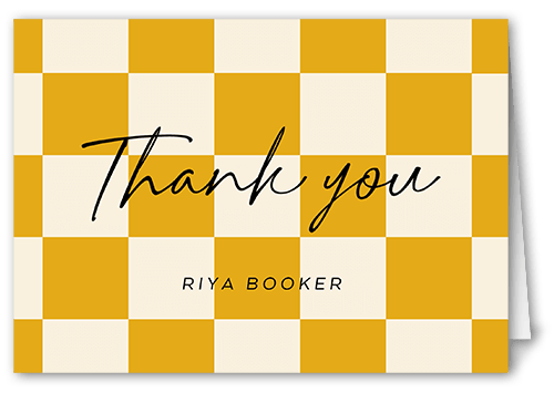 Classic Checkered 3x5 Folded Card by Jill Smith | Shutterfly