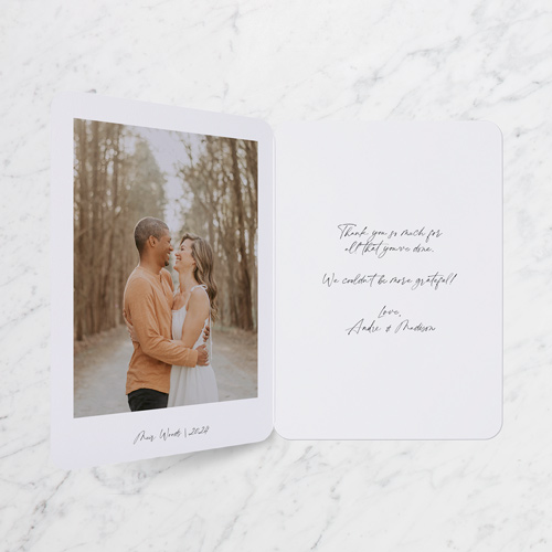 Great Script 5x7 Folded Card by Yours Truly | Shutterfly