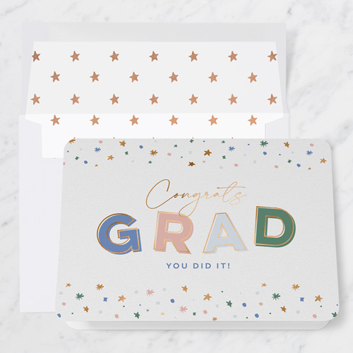 Sparkle Confetti 5x7 Folded Card by Sarah Hawkins Designs | Shutterfly