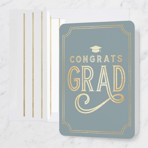Deco Grad 5x7 Folded Card by Yours Truly | Shutterfly