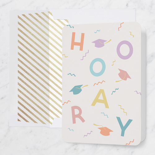 Streamer Celebration 5x7 Folded Card by Yours Truly | Shutterfly