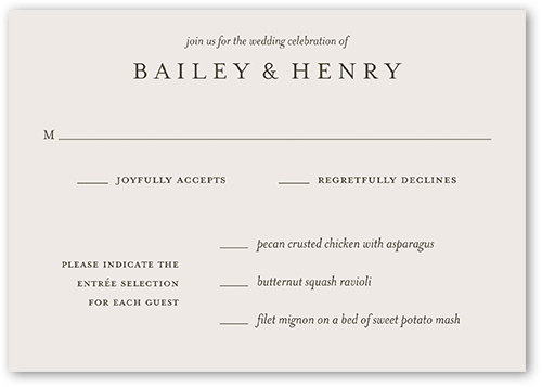 Cursive Captions RSVP Card by Hello Little One | Shutterfly