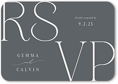 Cursive Captions RSVP Card by Hello Little One | Shutterfly