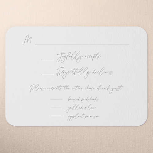 All Script RSVP Card by Yours Truly | Shutterfly