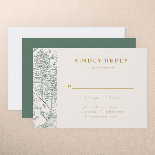 Alpine Affection RSVP Card by Yours Truly | Shutterfly