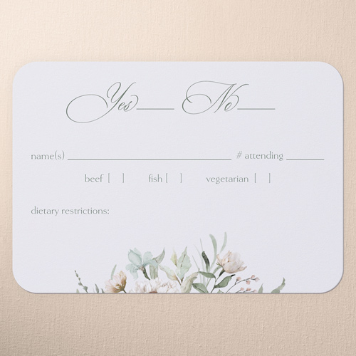 Monogram Bouquet RSVP Card by Lady Jae | Shutterfly