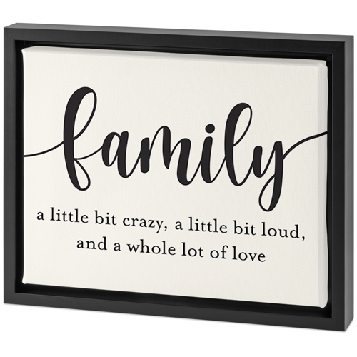 Crazy Loud Family Tabletop Framed Canvas Print by Shutterfly | Shutterfly