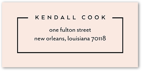 Graphic Monogram Address Label by | Tiny Prints