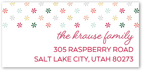 Multicolored Type Address Label by Pinkerton Design | Tiny Prints