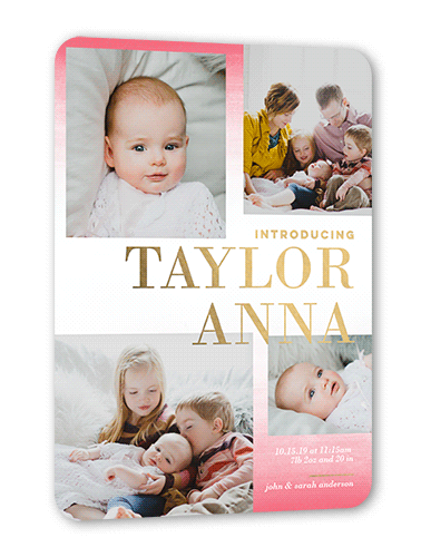 Soothing Introduction Girl 5x7 Raised Foil Card by Float Paperie | Tiny ...