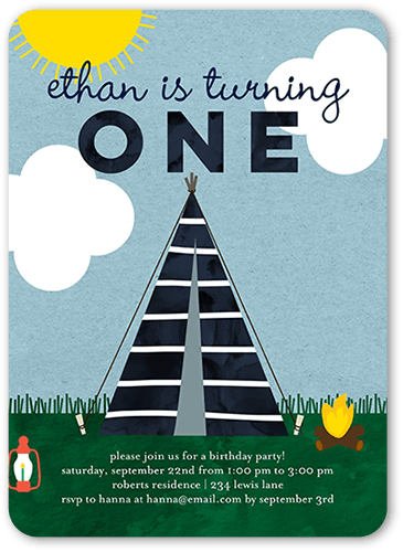 Outdoor Adventure 5x7 Stationery Card by Lady Jae Designs | Tiny Prints