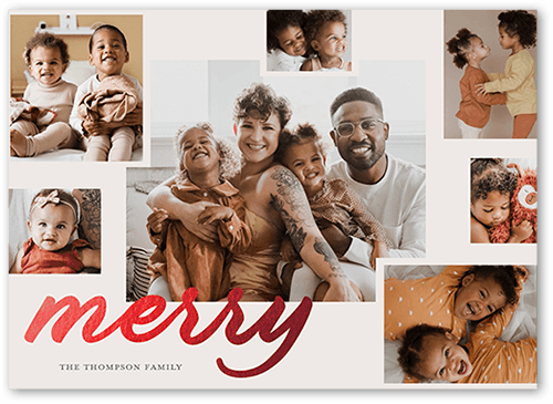 Jolly Collage 5x7 Stationery Card by Simplyput | Tiny Prints Jolly Collage 5x7 Stationery Card by Simplyput | Tiny Prints