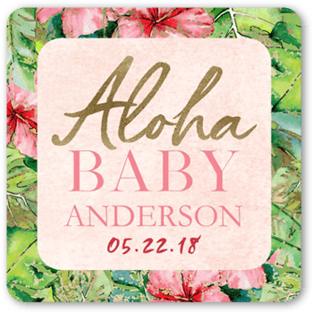 Aloha Baby Stickers by Sarah Hawkins Designs | Tiny Prints