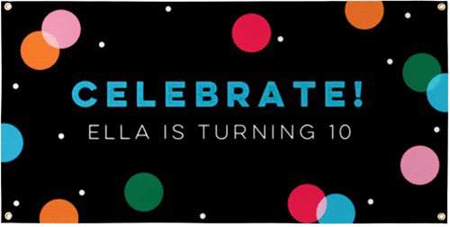Funfetti Celebration Vinyl Banner by Shutterfly | Shutterfly