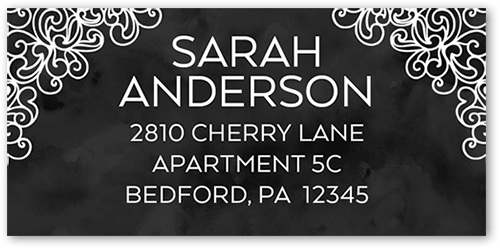 Black Address Labels | Shutterfly