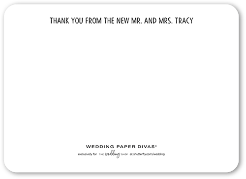 Extended Thanks 5x7 Wedding Thank You Card | Shutterfly