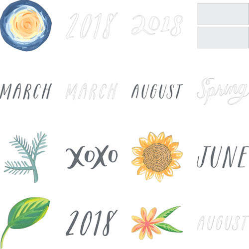 Painted Seasons Calendar Wall Calendar | Shutterfly