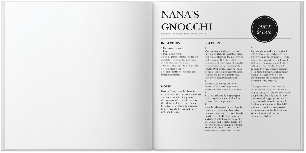 Classic Recipes Photo Book | Shutterfly