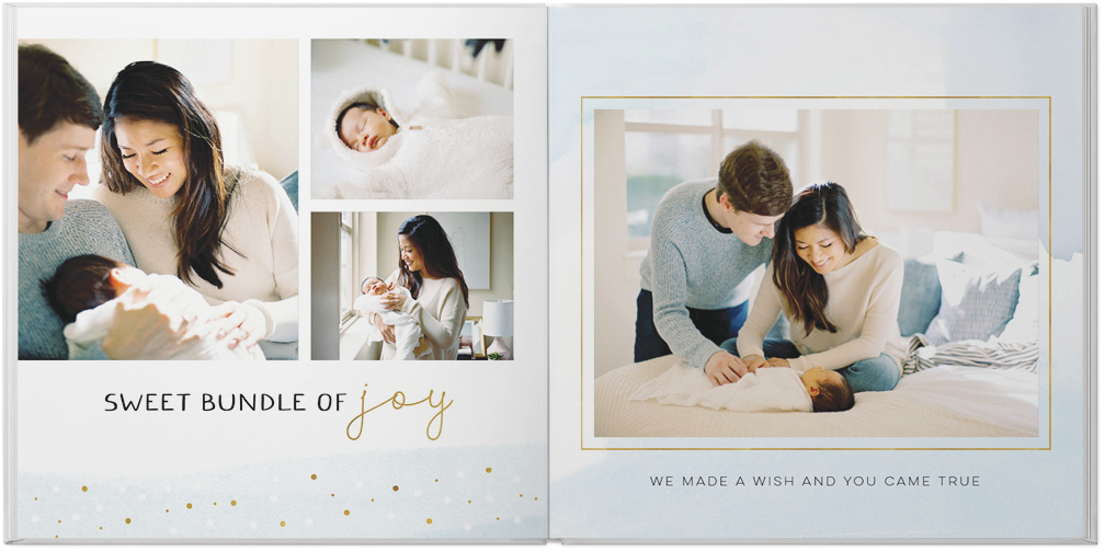 Watercolor Baby Boy Photo Book | Shutterfly