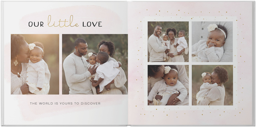 Watercolor Baby Girl Photo Book | Shutterfly