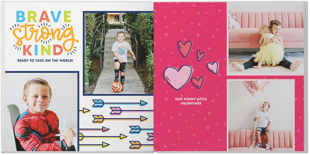 Bright and Bold Kids Year in Review by Sarah Hawkins Designs Photo Book ...